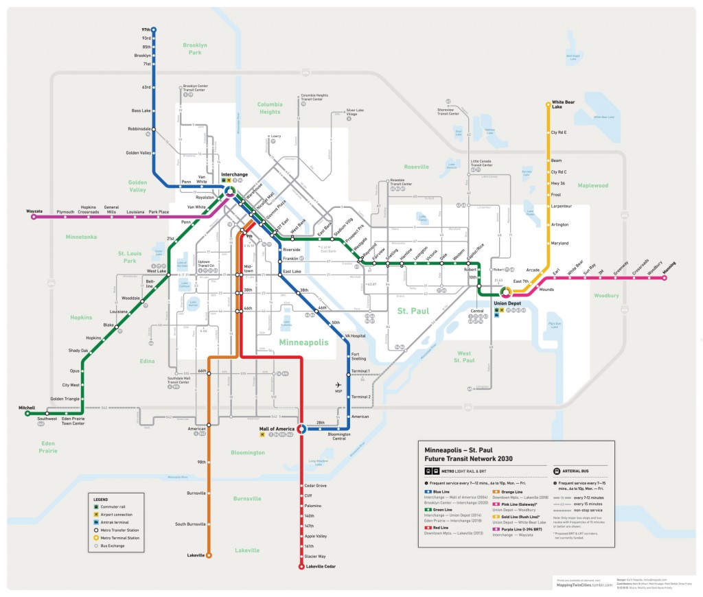 Future Transit Map - Streets.mn