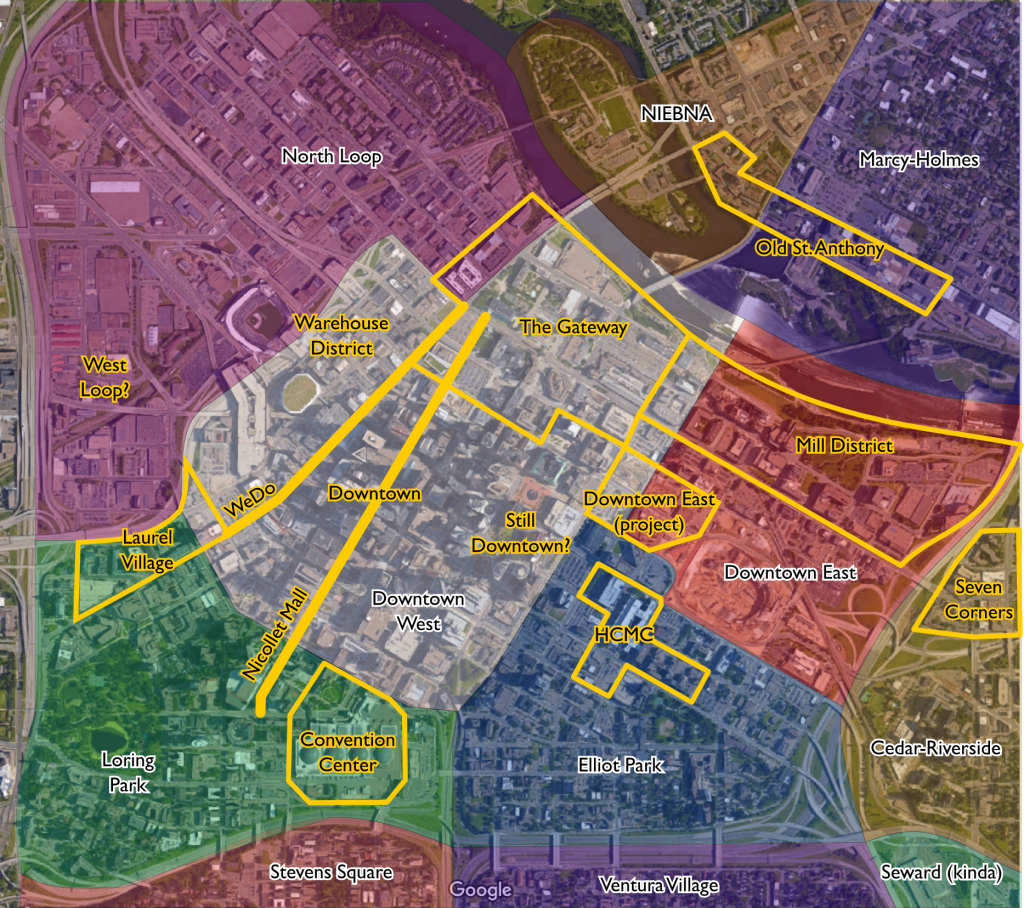 Map Monday: Downtown Minneapolis Neighborhoods - Streets.mn