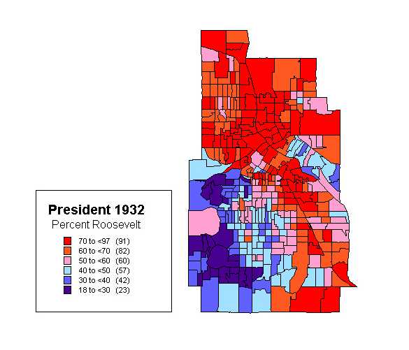 Map Monday: Minneapolis 1932 Presidential Election Results - Streets.mn
