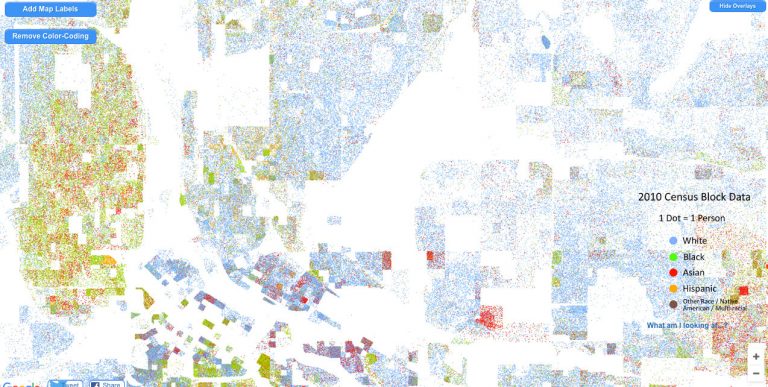 Map Monday: Northern Twin Cities Suburbs Racial Dot Map - Streets.mn