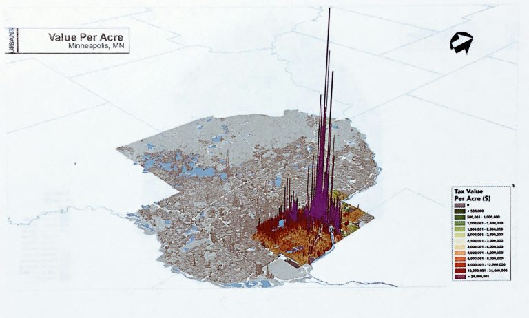 Map Monday: Taxable Value per Acre for Hennepin County - Streets.mn